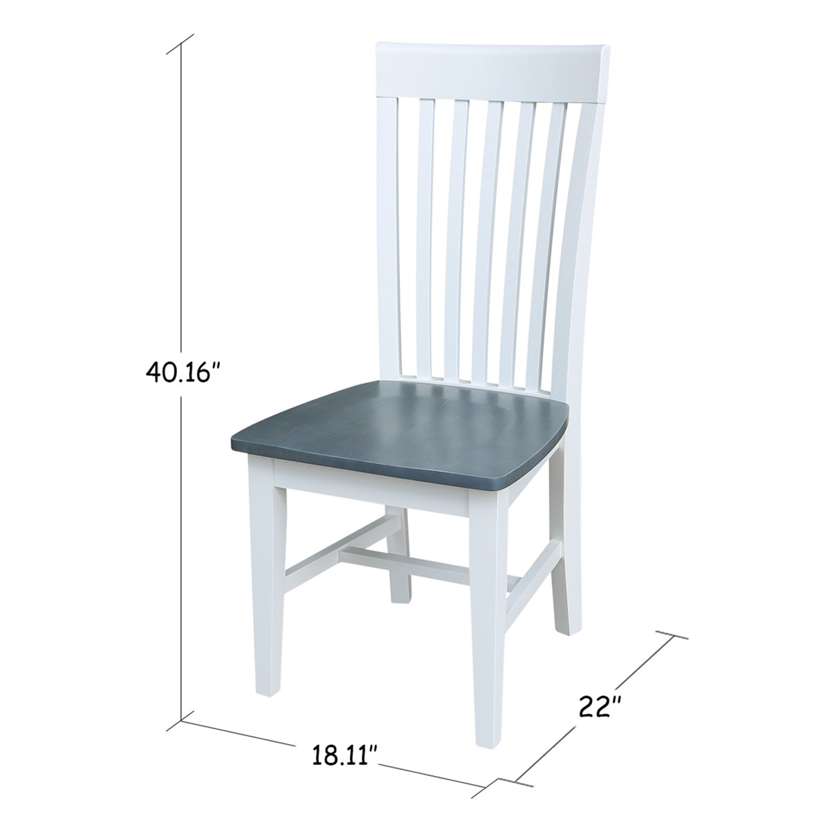 Loon Peak® Bezons Solid Wood Slat Back Side Chair And Reviews Wayfair
